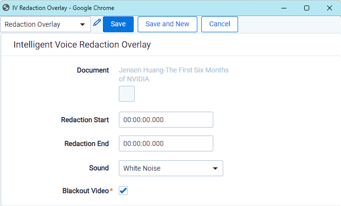 Audio / Video Redactions & DSARs - Relativity
