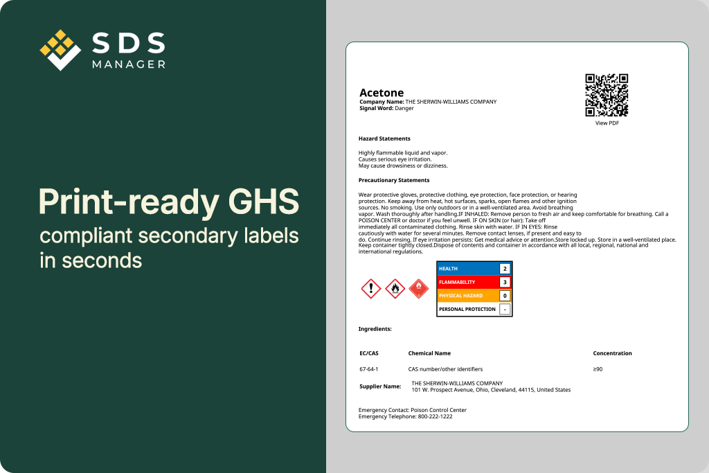 SDS Manager integration for SafetyCulture - SafetyCulture