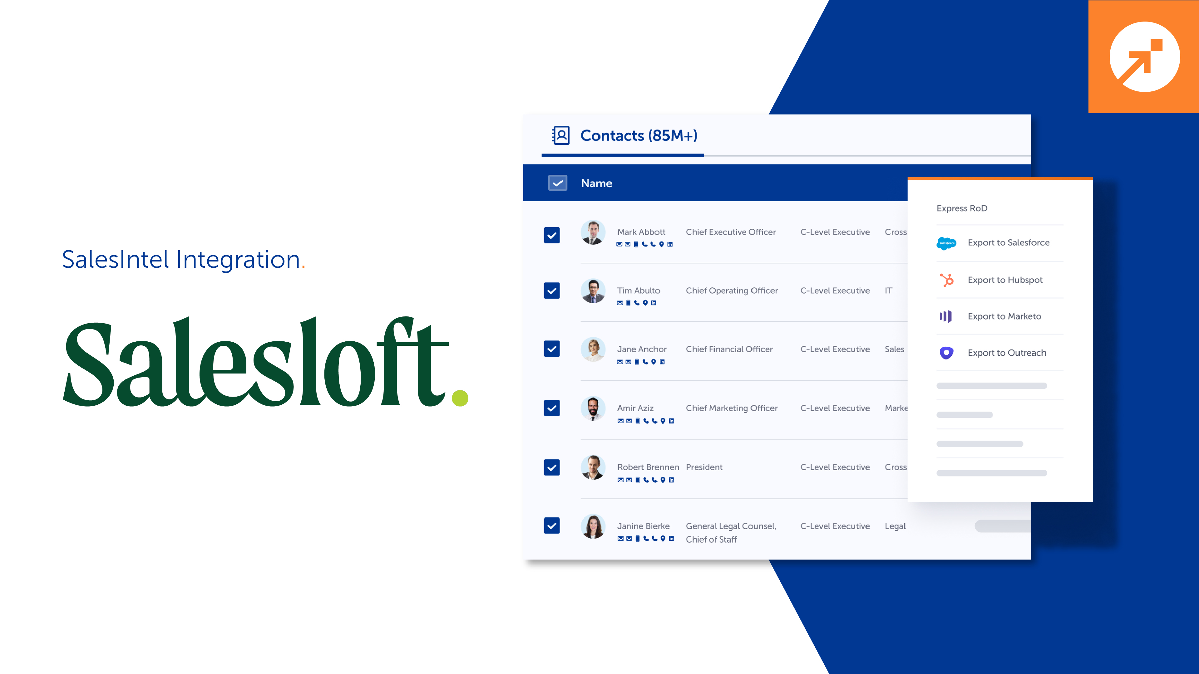 Export Contacts Directly to Salesloft from SalesIntel - Salesloft