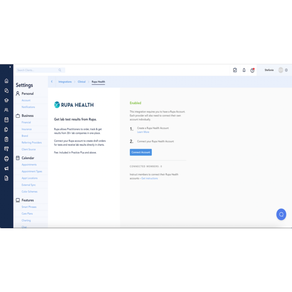 Healthie and Rupa Health Integration - The Harbor by Healthie